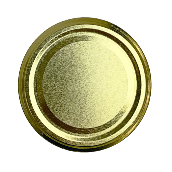 Sachet de 100 capsules métalliques or TO82 pasteurisables - sans flip